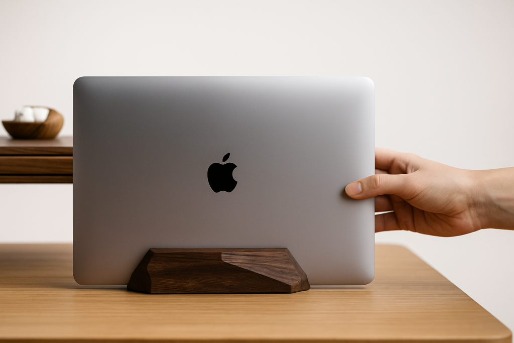 Laptop dock – vertical stand for clean, focused workspace ...